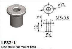 Fork Upper Flat Mount Boss, Cast Steel – Metal-Guru.com