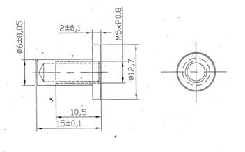Fork Upper Flat Mount Boss, Stainless Steel, Blind – Metal-Guru.com