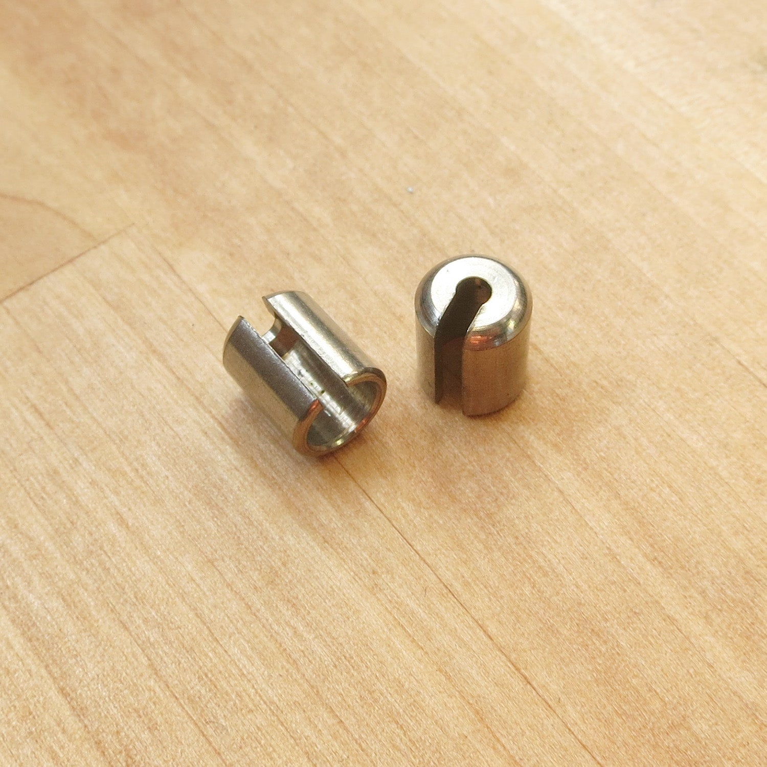 Stainless Steel Single Split Cable Stop, Flat End – Metal-Guru.com