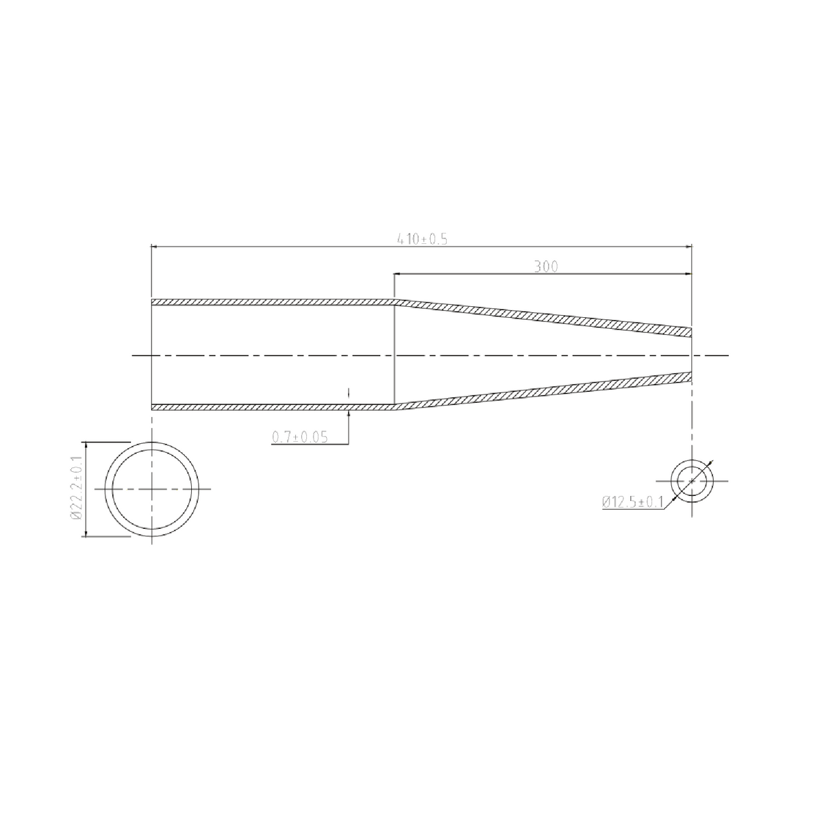 Zona Chain Stay, Round 22.2 x 410 – Metal-Guru.com
