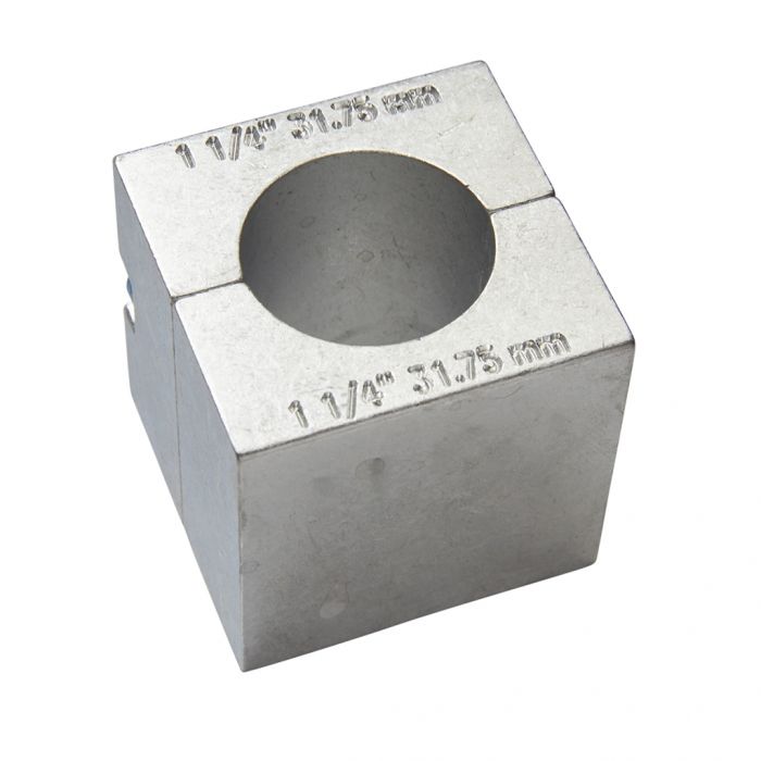 Tube Block, 1-1/4" bore, 2" Square x 2" Long – Metal-Guru.com